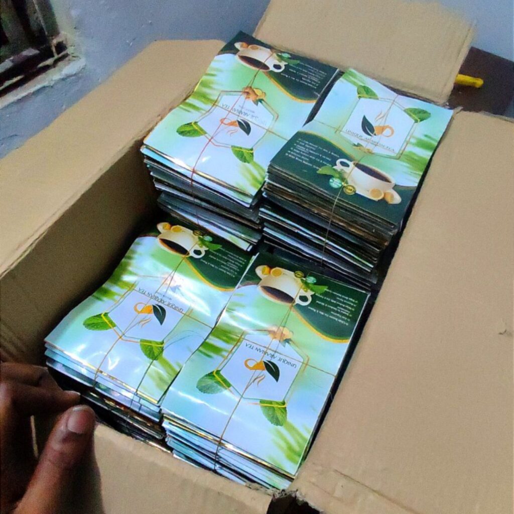 Get Herbal Green Tea Packaging Pouch Design And Printing (Low Minimum ...
