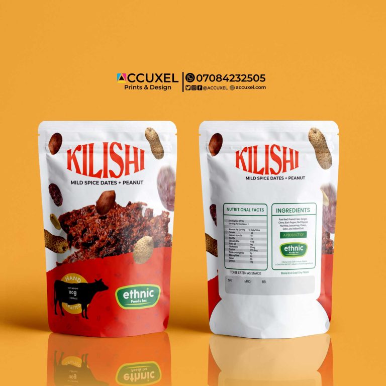 Get Kilishi Pouch Packaging Design Printing (Low Minimum Order ...