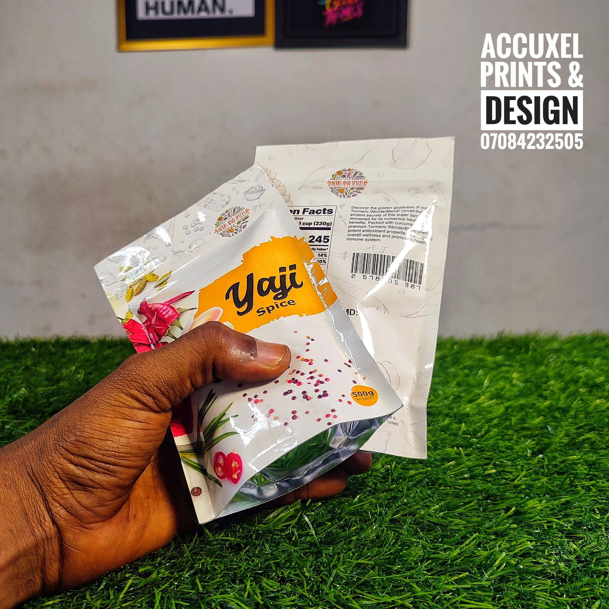 Get Custom Spices Pouch Packaging Design And Printing (Low Minimum ...