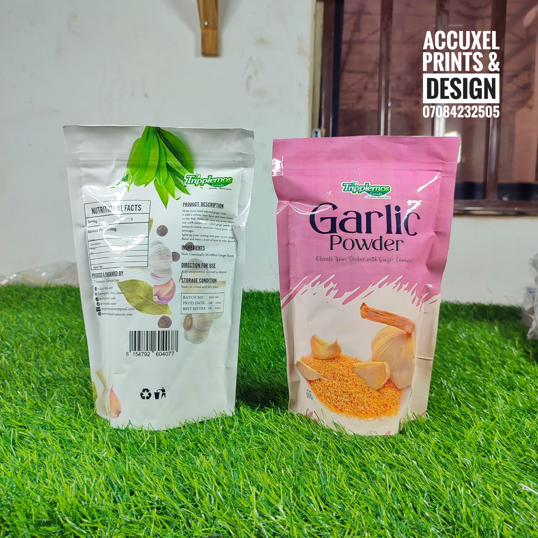 Get Custom Garlic Spice Powder Pouch Design And Printing (Low Minimum ...