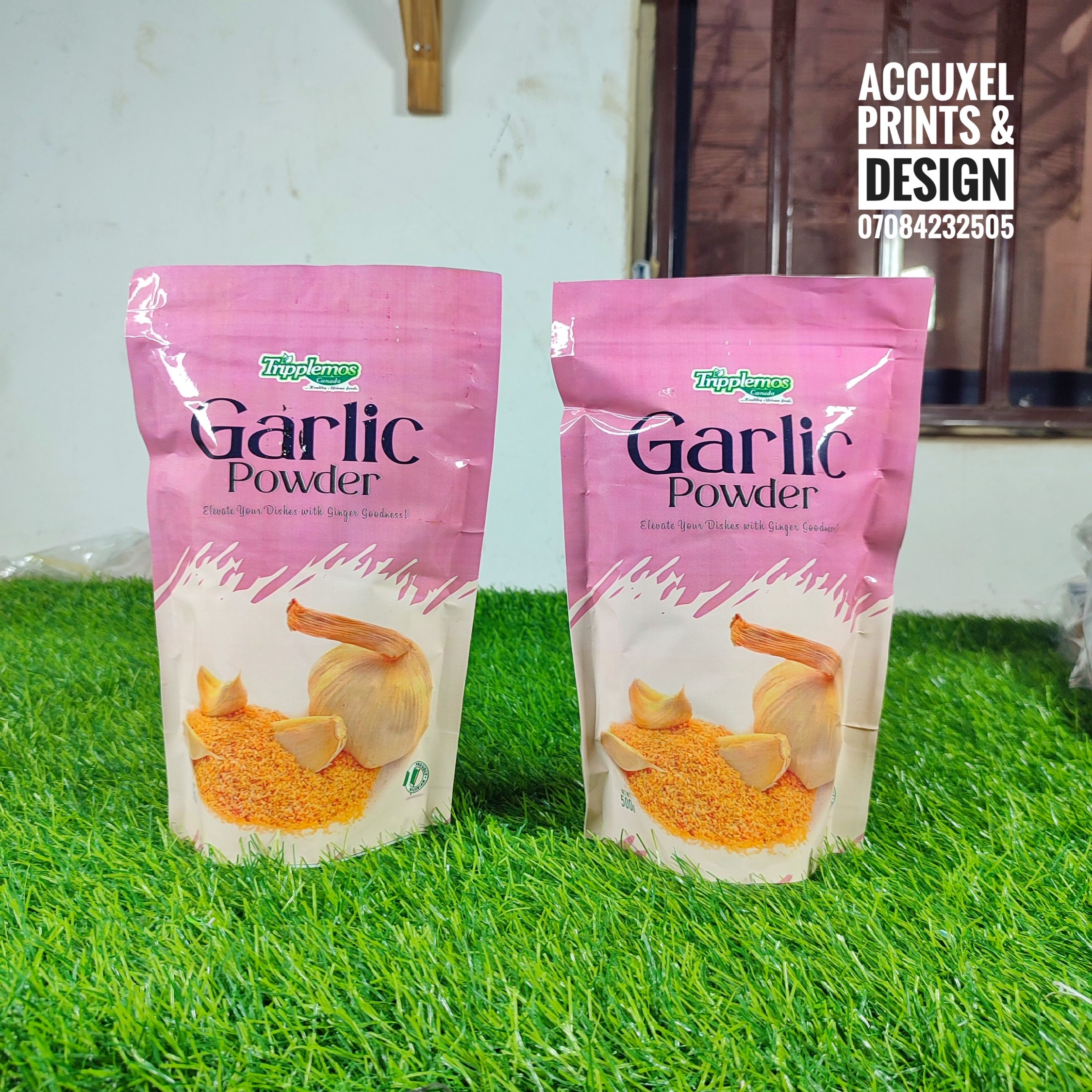 Get Custom Garlic Spice Powder Pouch Design And Printing (Low Minimum ...