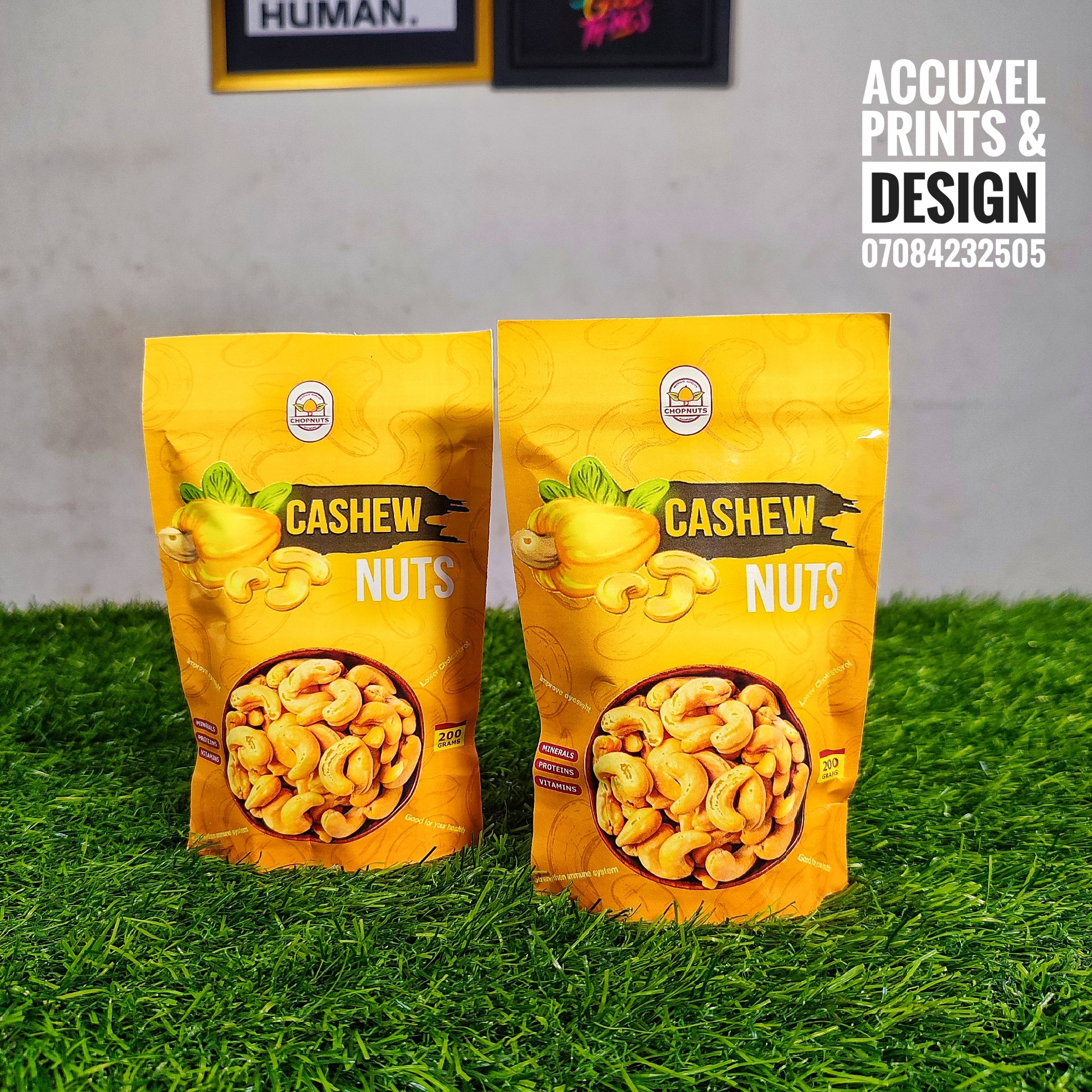 Get Custom Cashew Nuts Pouch Packaging Design And Printing (Low Minimum ...