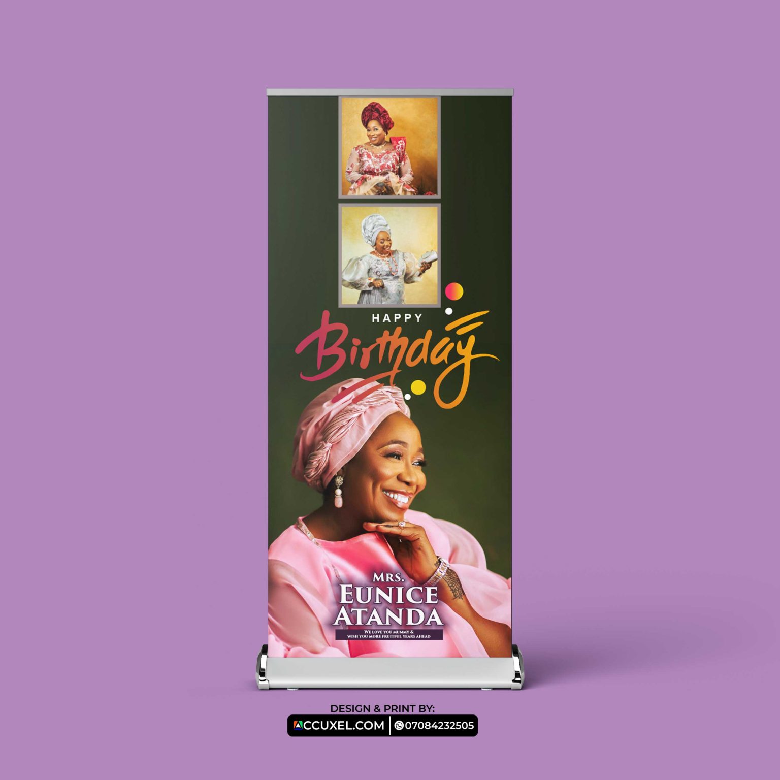 Get Custom Wedding Roll Up Banner Design And Printing - Design And ...